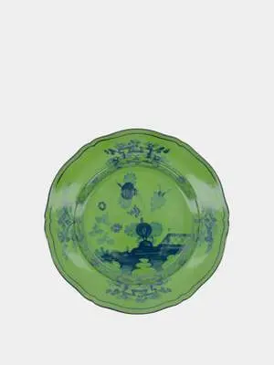 GINORI 1735 Oriente Italiano Malachite Dessert Plate - Green