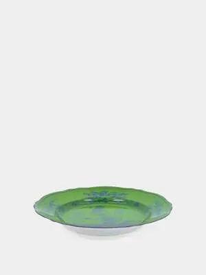 GINORI 1735 Oriente Italiano Malachite Dessert Plate - Green
