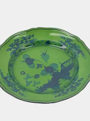 GINORI 1735 Oriente Italiano Malachite Dessert Plate - Green