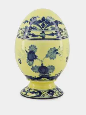 GINORI 1735 Egg Cup With Cover - Yellow