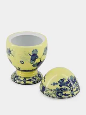 GINORI 1735 Egg Cup With Cover - Yellow