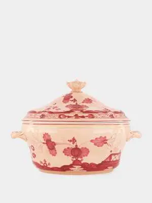 GINORI 1735 Oriente Italiano Oval Tureen With Cover - Red