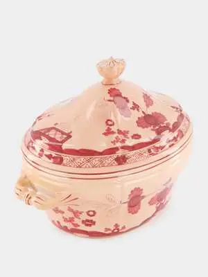 GINORI 1735 Oriente Italiano Oval Tureen With Cover - Red