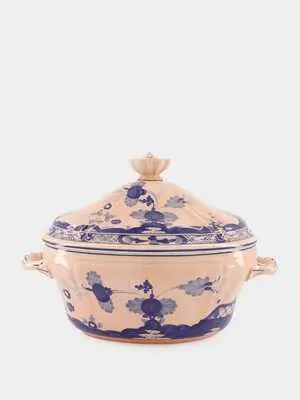 GINORI 1735 Oriente Italiano Oval Tureen With Cover - Orange