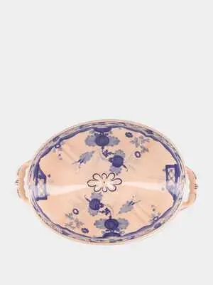 GINORI 1735 Oriente Italiano Oval Tureen With Cover - Orange