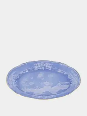 GINORI 1735 Oval Flat Platter - Blue