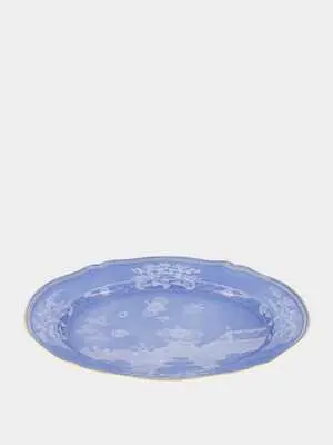 GINORI 1735 Oval Flat Platter - Blue