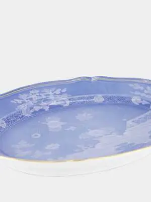 GINORI 1735 Oval Flat Platter - Blue
