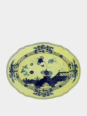 GINORI 1735 Ginori 1735 Oriente Italiano Flat Oval Platter Yellow