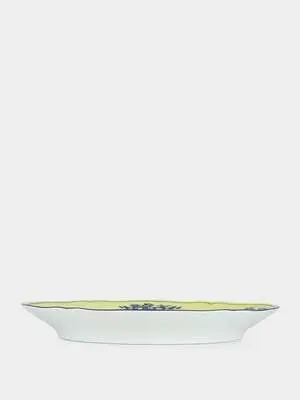 GINORI 1735 Oriente Italiano Flat Oval Platter - Yellow