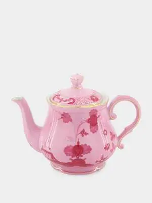 GINORI 1735 Porcelain Teapot With Cover For 6 Pink