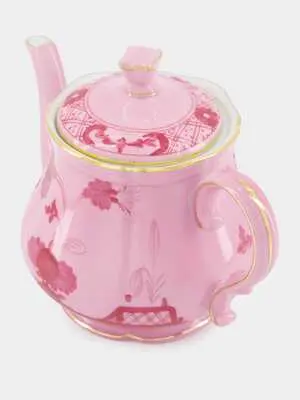 GINORI 1735 Porcelain Teapot With Cover For 6 - Pink