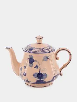 GINORI 1735 Oriente Italiano Teapot For 6 Orange