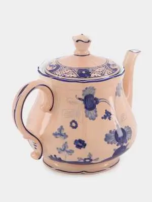 GINORI 1735 Oriente Italiano Teapot For 6 - Orange