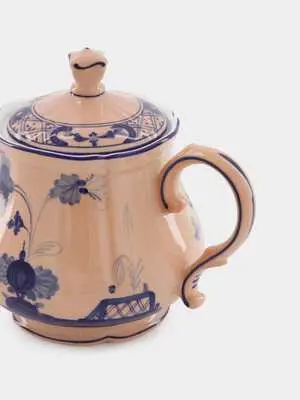 GINORI 1735 Oriente Italiano Teapot For 6 - Orange