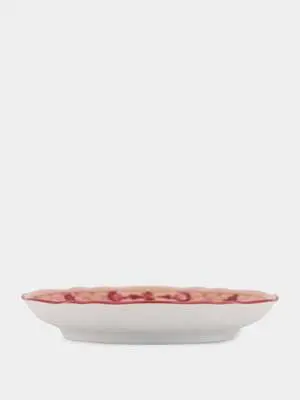 GINORI 1735 Oriente Italiano Vermiglio Coffee Saucer - Red