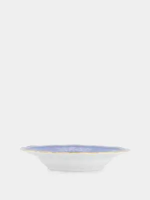 GINORI 1735 Oriente Italiano Pervinca Soup/pasta Plate - Blue