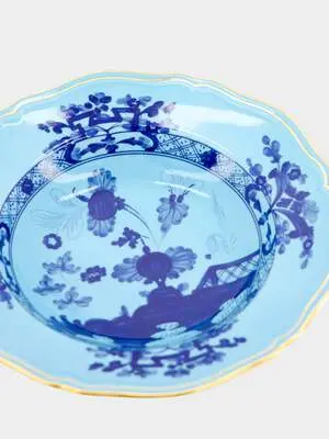 GINORI 1735 Oriente Italiano Iris Soup/pasta Plate
