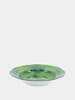 GINORI 1735 Oriente Italiano Malachite Soup/pasta Plate - Green