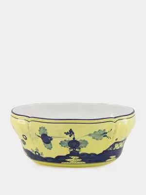GINORI 1735 Ginori 1735 Oriente Italiano Oval Salad Bowl Yellow