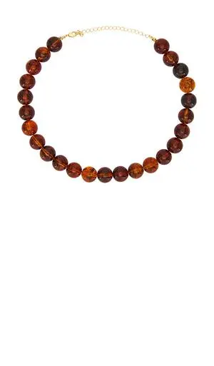 8 Other Reasons Beaded Necklace - Brown