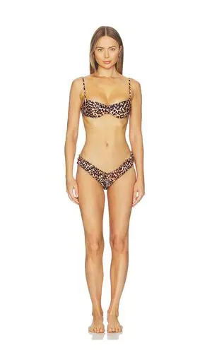 JUILLET Chloe Bikini Bottoms - Leopard Print