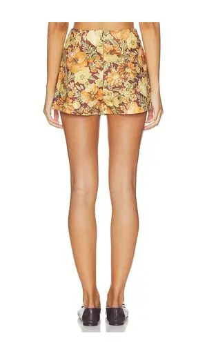 Faithfull The Brand Floral Linen Mini Shorts