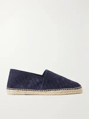 CastaÑer Porto Woven Suede Espadrilles - Blue