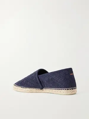 CastaÑer Porto Woven Suede Espadrilles - Blue