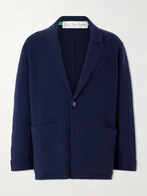 GOD'S TRUE CASHMERE Knitted Blazer With Amethyst Buttons