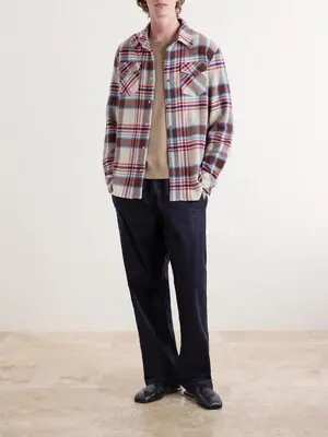 GOD'S TRUE CASHMERE Checked Cashmere Shirt