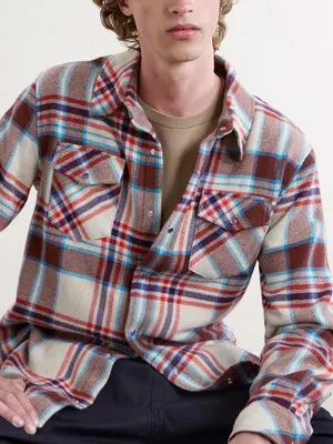 GOD'S TRUE CASHMERE Checked Cashmere Shirt