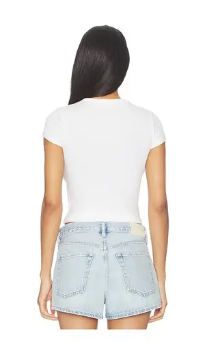 Citizens Of Humanity Nello Ribbed Tee - White