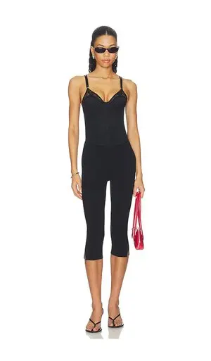 FLEUR DU MAL Topstitch Bebe Bra Bustier Top