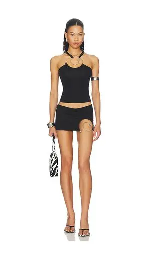 1XBLUE Spiral Strap Tank Top