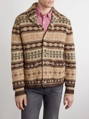 Ralph Lauren Shawl Collar Jacquard Cardigan