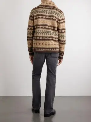 Ralph Lauren Shawl Collar Jacquard Cardigan