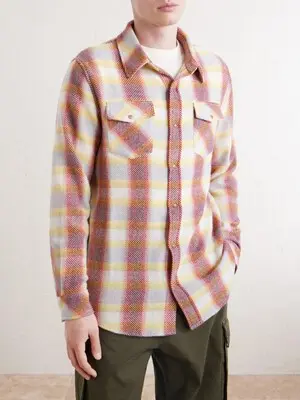 GOD'S TRUE CASHMERE Checked Cashmere Shirt