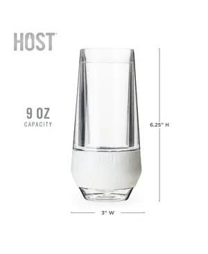 HOST Champagne Freeze Cooling Cup, Set Of 4