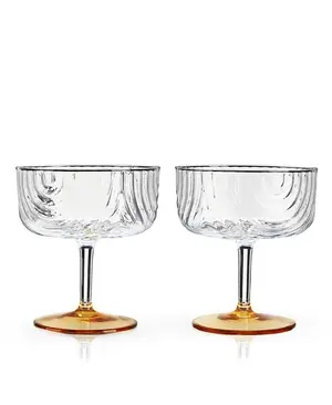 VISKI Deco Gatsby Coupes, Set Of 2