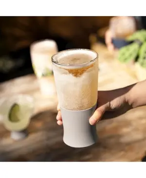 HOST Glass Freeze Beer Cooling Cup, Set Of 2