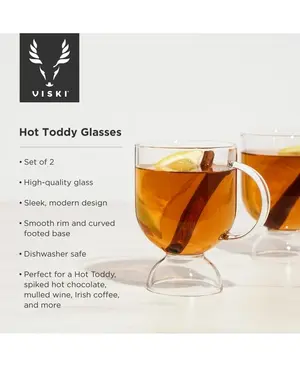 VISKI Raye Hot Toddy Glasses, Set Of 2