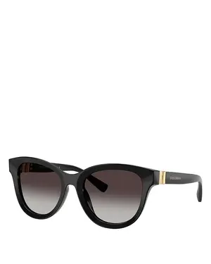 Dolce & Gabbana 54mm Round Frame Sunglasses - Black