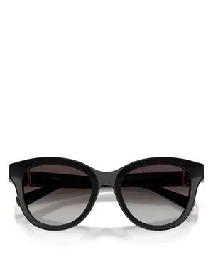 Dolce & Gabbana 54mm Round Frame Sunglasses - Black