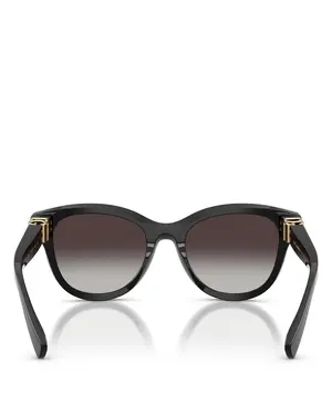Dolce & Gabbana 54mm Round Frame Sunglasses - Black