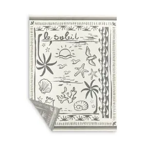 Barefoot Dreams Cozychic Le Soleil Printed Throw Blanket
