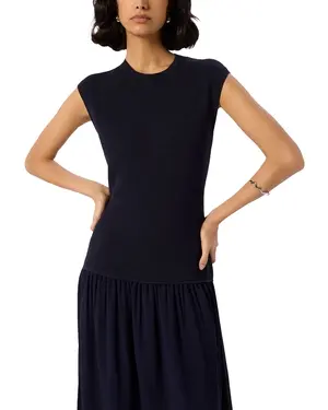 Whistles Knitted Bubble Hem Dress