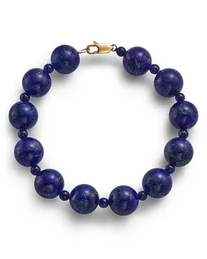Bloomingdale'S Lapis Lazuli Bracelet In 14k Yellow - Gold