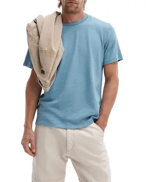 Rag & Bone Flame Classic Fit Short Sleeve Tee - Fog Blue