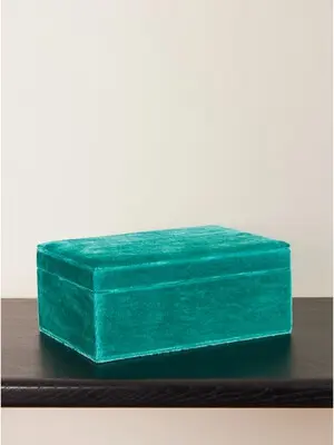 Sophie Bille Brahe Velvet Jewelry Box - Green
